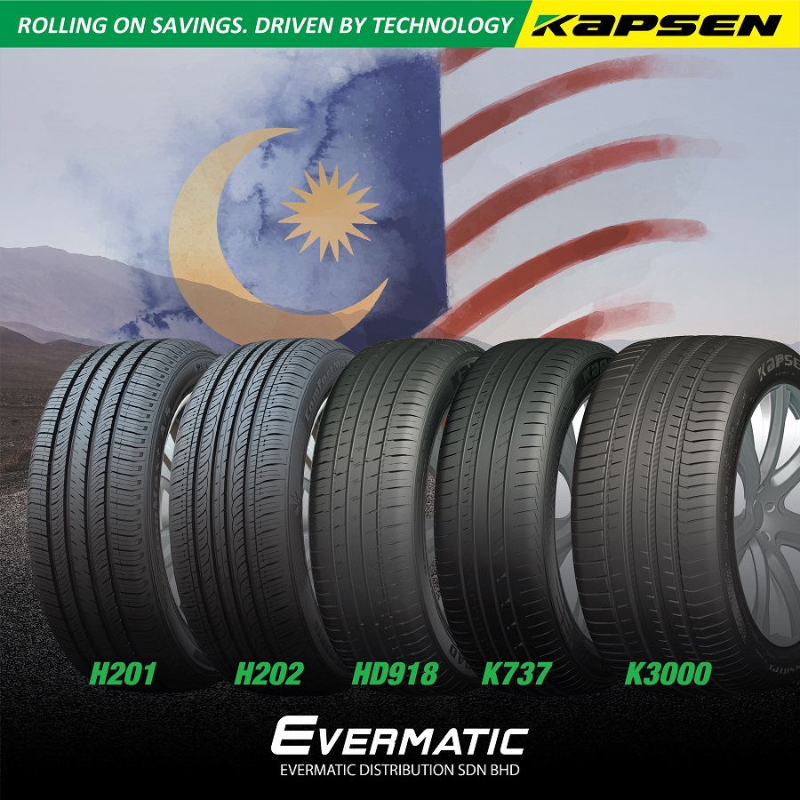 Cost-Effective Passenger Tyres|Kapsen Malaysia|EVERMATIC